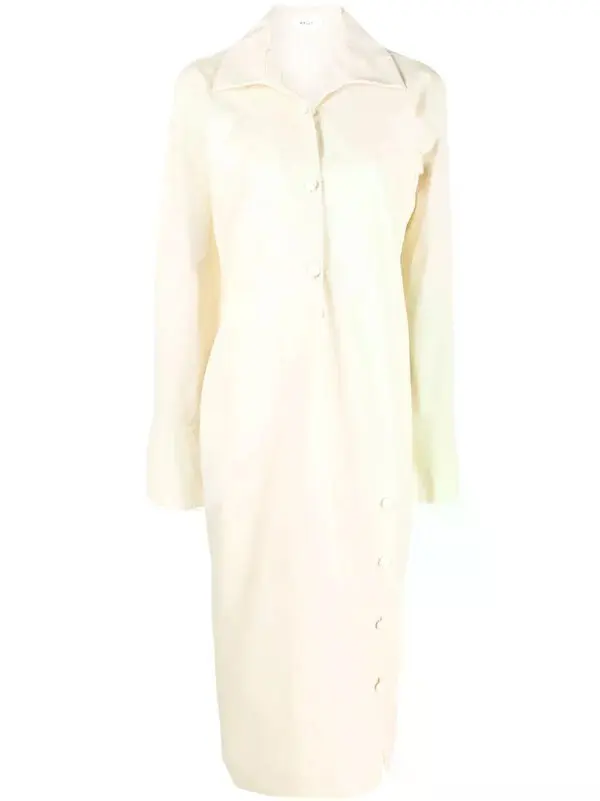 Bally Silk Button-up Long-sleeve Dress