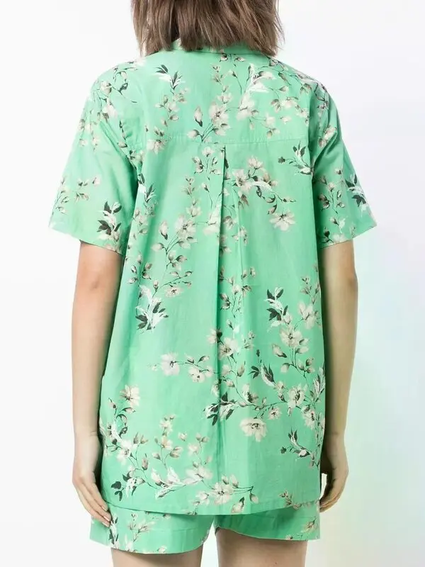 BAMBAH Floral Print Stretch-cotton Shirt