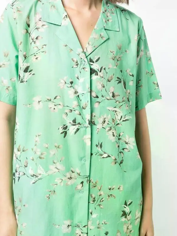 BAMBAH Floral Print Stretch-cotton Shirt
