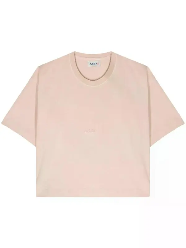AUTRY Logo-debossed Cotton T-shirt