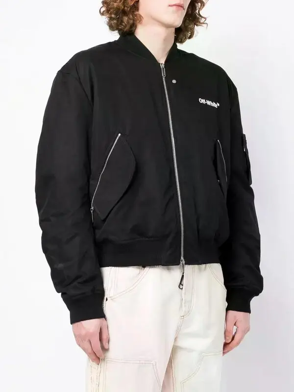 Off-White Diag Print Bomber Jacket