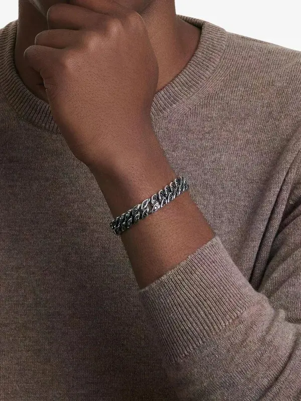 David Yurman Curb Chain Titanium Bracelet