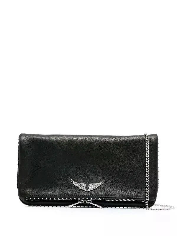 Zadig&Voltaire Studded Leather Clutch