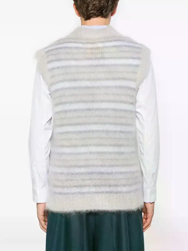Marni Striped Knitted Vest