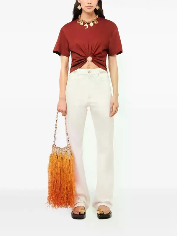 Rabanne Paillette-embellished Flared Jeans
