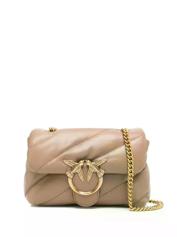 Pinko Love Bag Puff Maxi Quilt Small Shoulder Bag - Brown