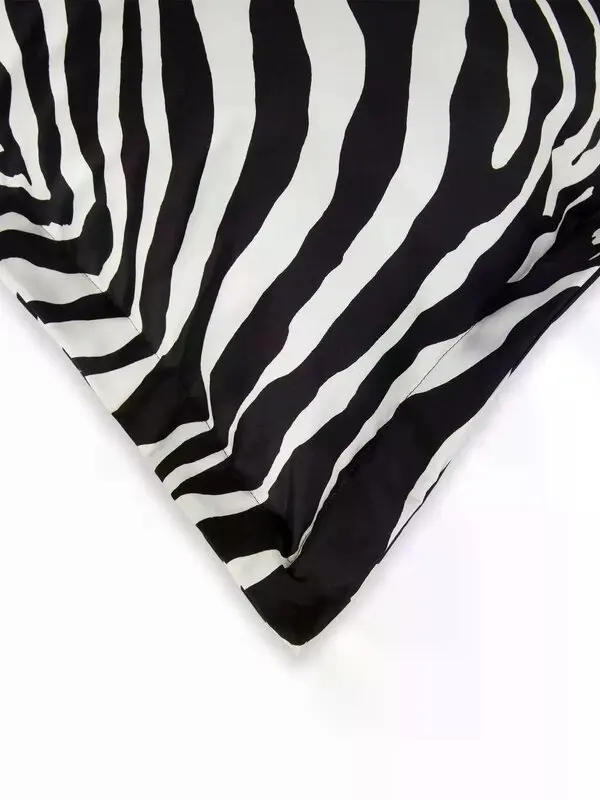 Dolce & Gabbana Large Zebra-print Duchesse Cotton Cushion