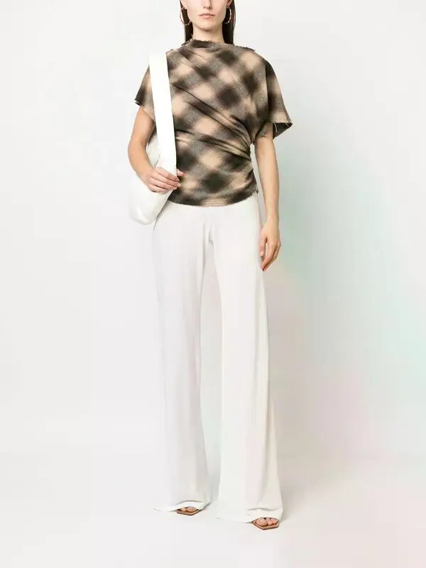 Alberta Ferretti High-waisted Flared Trousers