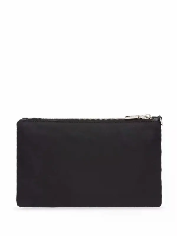 Prada Logo Plaque Clutch Bag