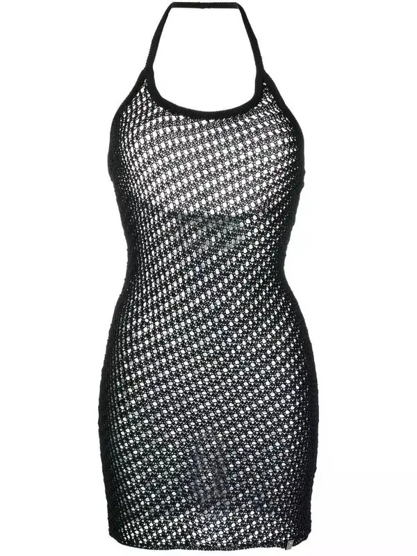 1017 Alyx 9sm Crochet Mini Dress - Black