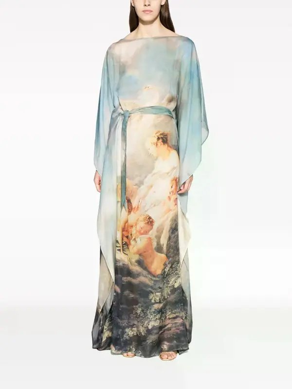 Roberto Cavalli Graphic-print Long Dress