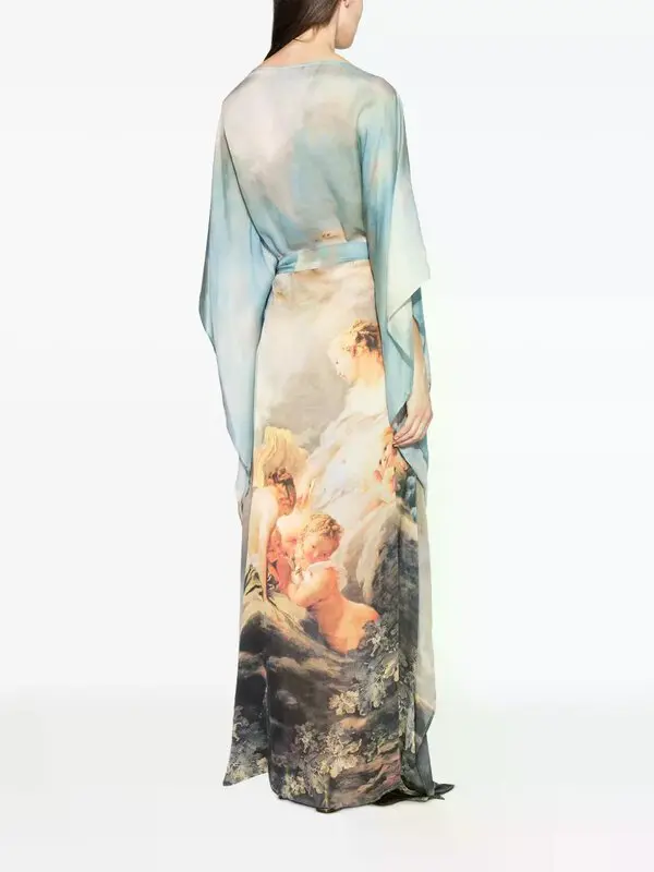 Roberto Cavalli Graphic-print Long Dress