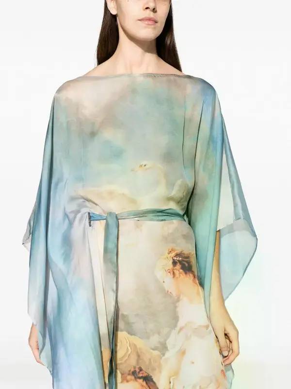 Roberto Cavalli Graphic-print Long Dress