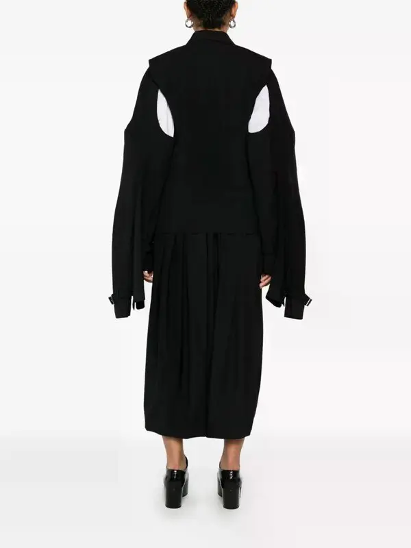 Comme Des Garçons Wool Waistcoat With Detachable Sleeves