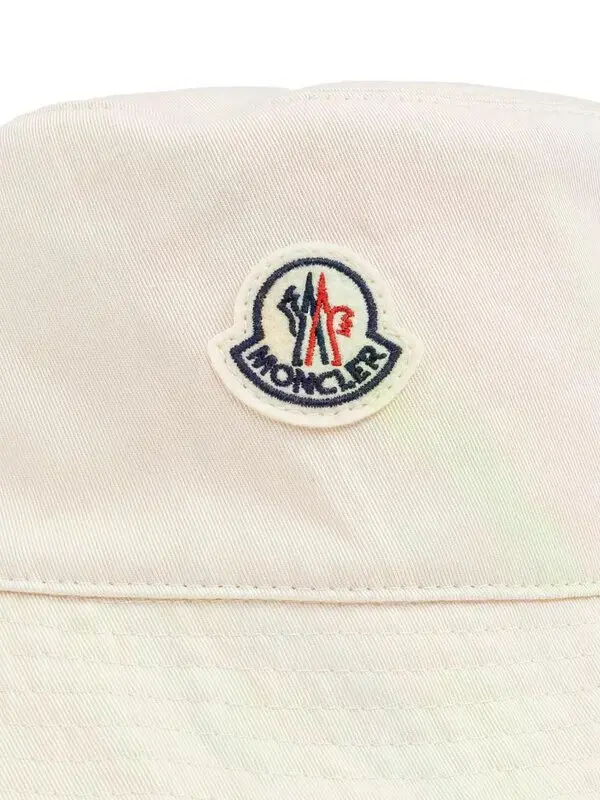 Moncler Logo-patch Bucket Hat - Neutrals