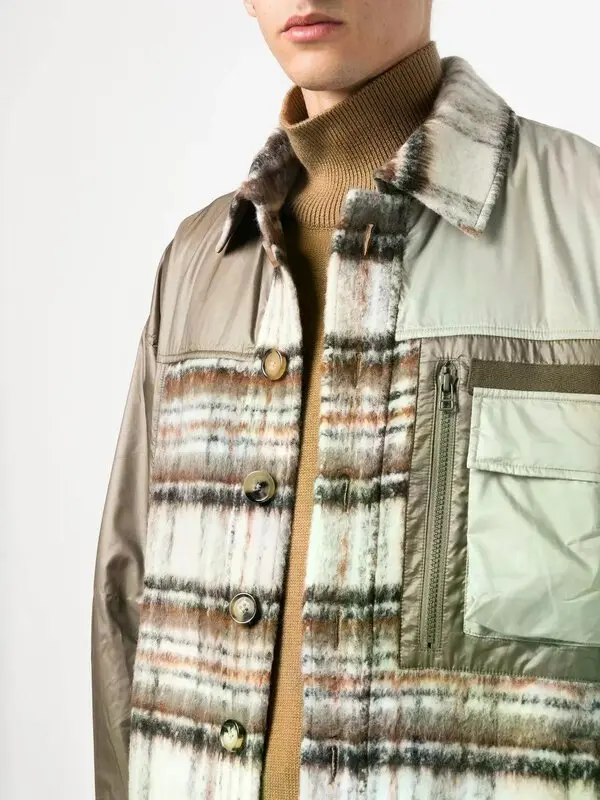 FENG CHEN WANG Panelled Button-up Jacket