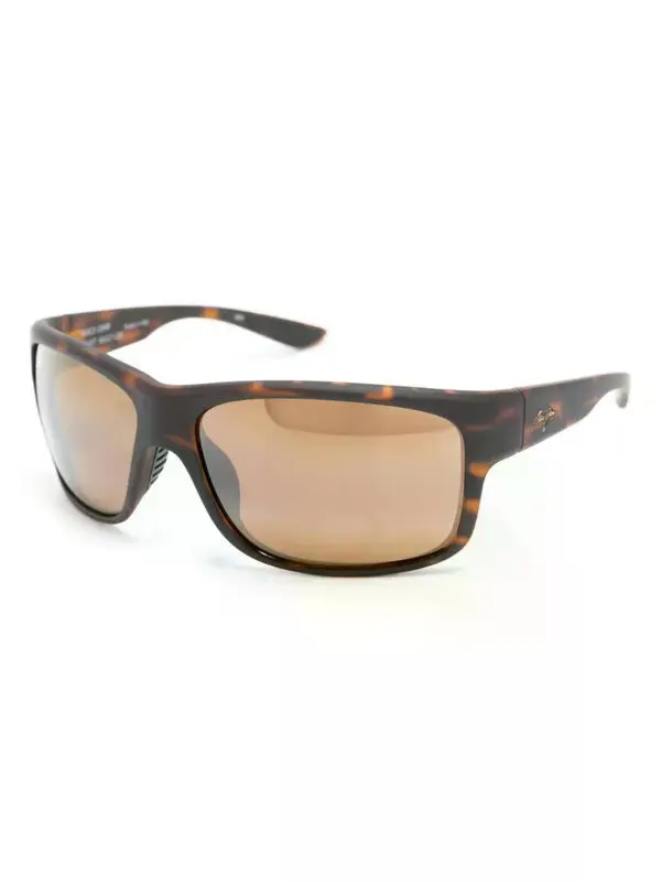 Maui Jim Tortoiseshell Rectangle-frame Sunglasses