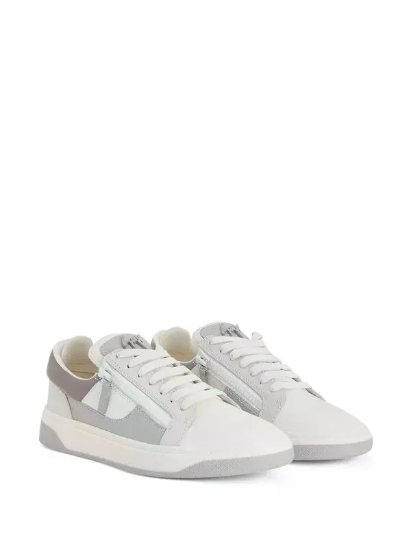 GIUSEPPE ZANOTTI Gz94 Leather Sneakers - Grey