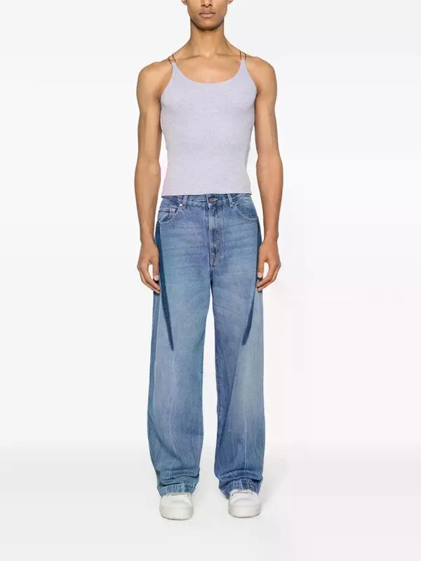 DION LEE Slouchy Darted Wide-leg Jeans