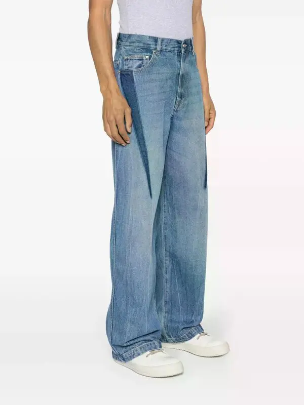 DION LEE Slouchy Darted Wide-leg Jeans