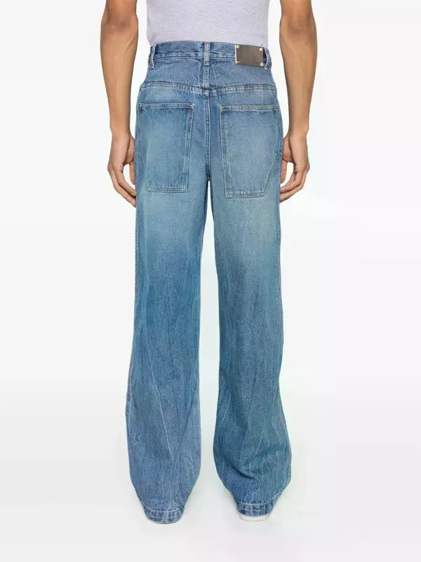 DION LEE Slouchy Darted Wide-leg Jeans