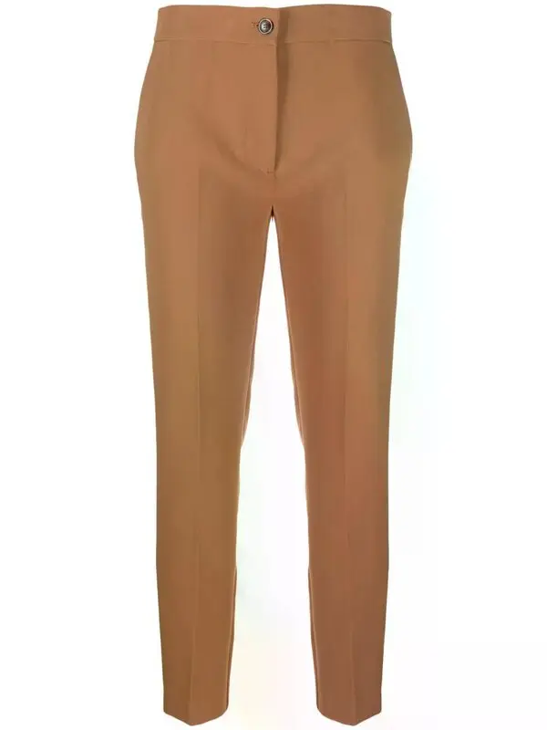 TWINSET Tailored Slim-cut Cigarette Trousers - Brown