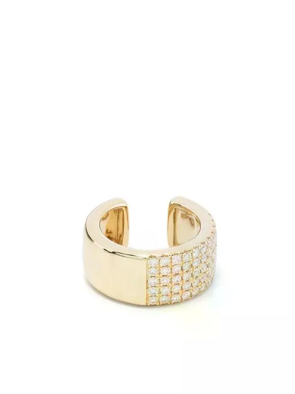 Mizuki 14kt Yellow And Diamond Ear Cuff - Gold