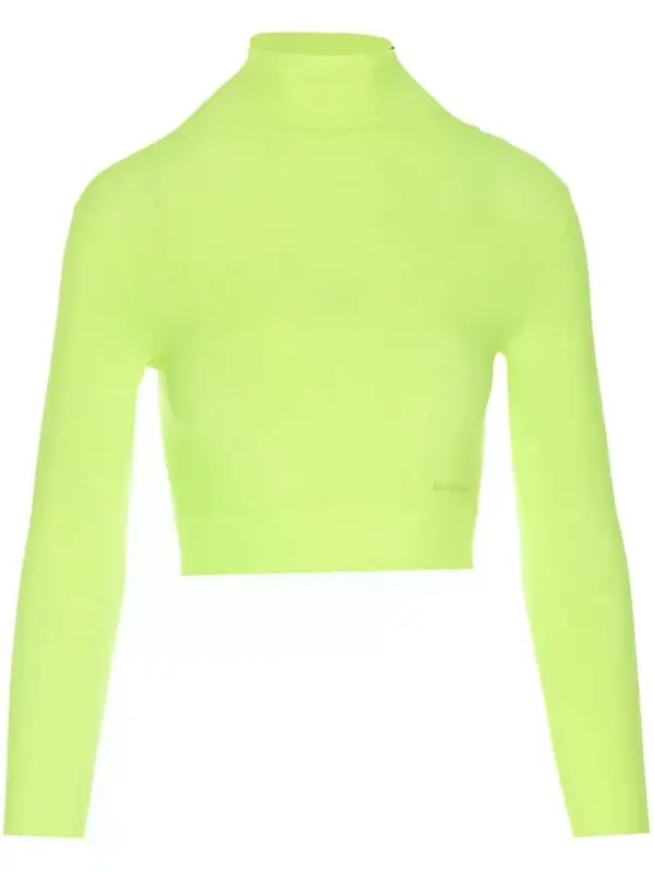 Balenciaga High-neck Cropped Top