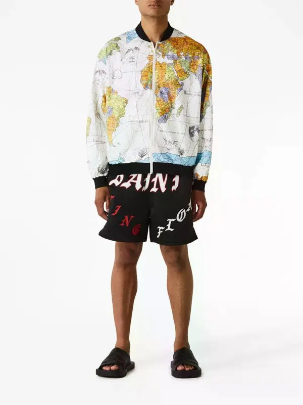 SAINT MXXXXXX World Map Bomber Jacket