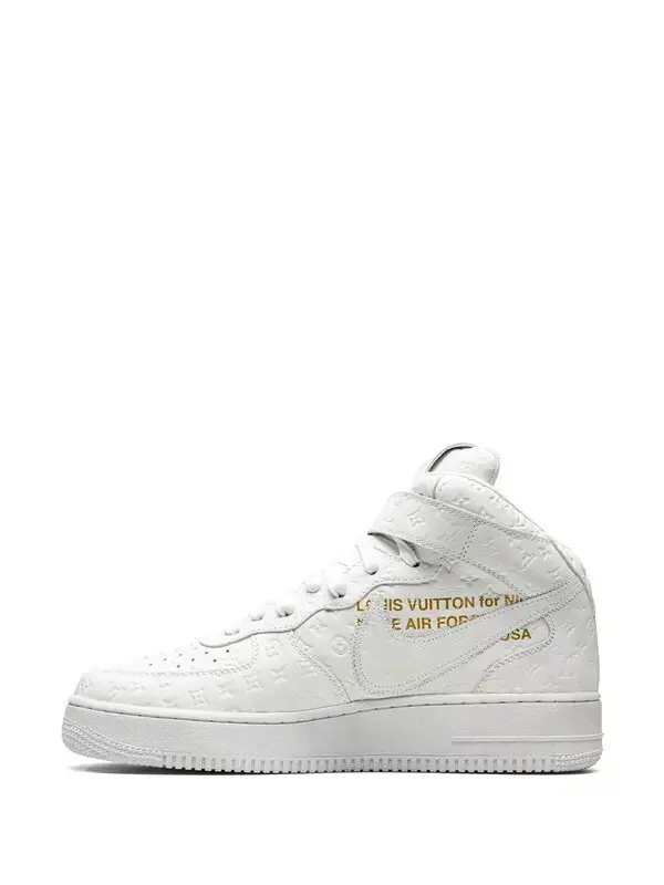 Nike X Louis Vuitton X Virgil Abloh Air Force 1 Mid Sneakers