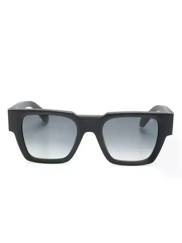 Philipp Plein Logo-plaque Square-frame Sunglasses - Black