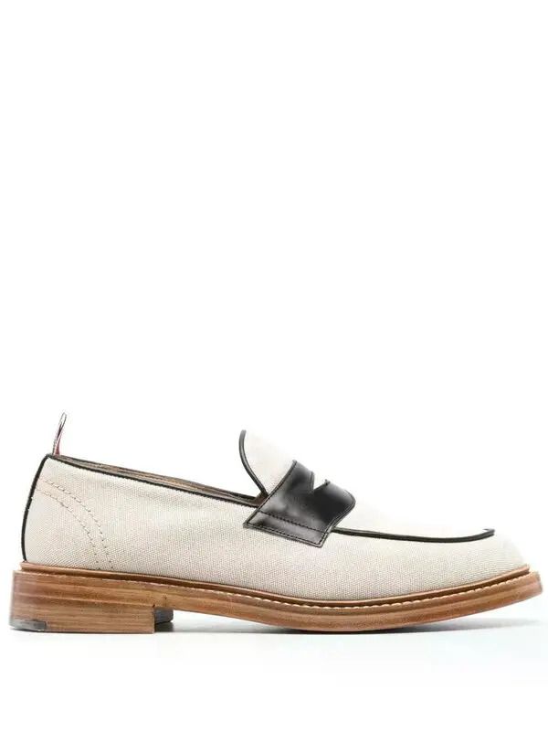 Thom Browne Colour-block Penny Loafers