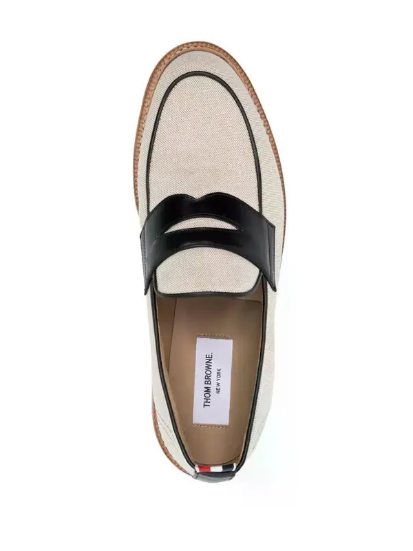 Thom Browne Colour-block Penny Loafers