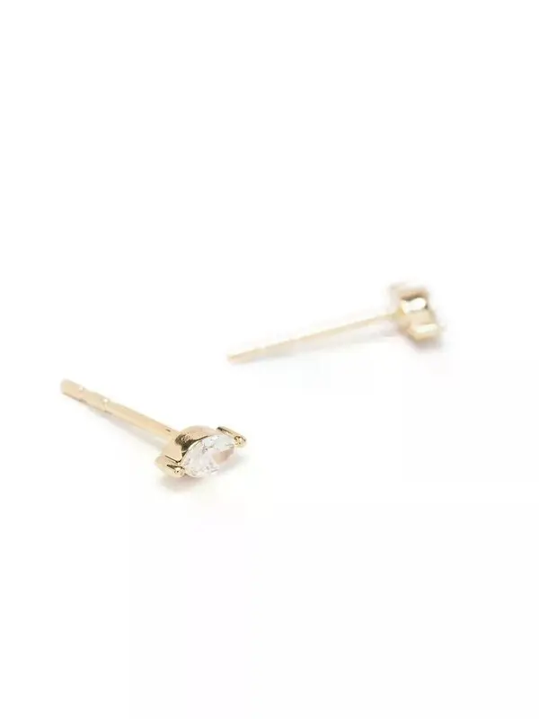 Ef Collection 14kt Yellow Diamond Stud Earring