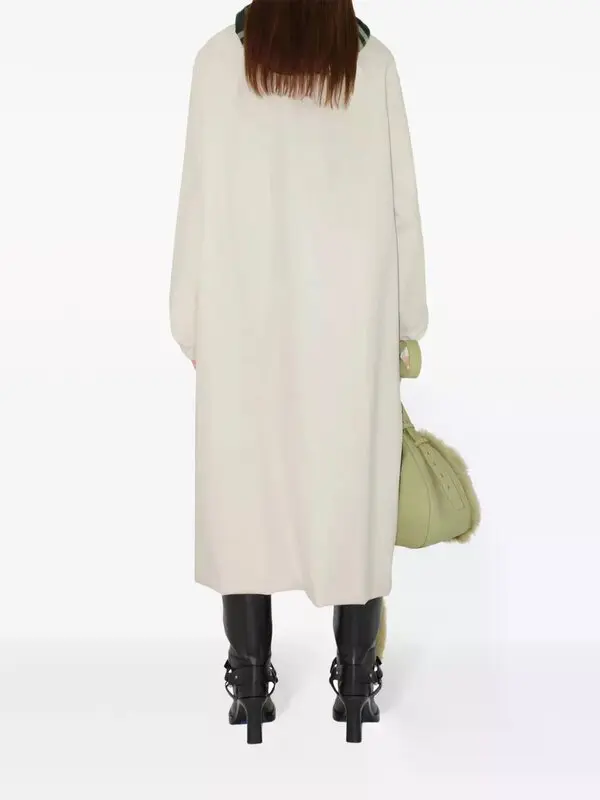 Burberry Checked-hood Gabardine Parka Coat
