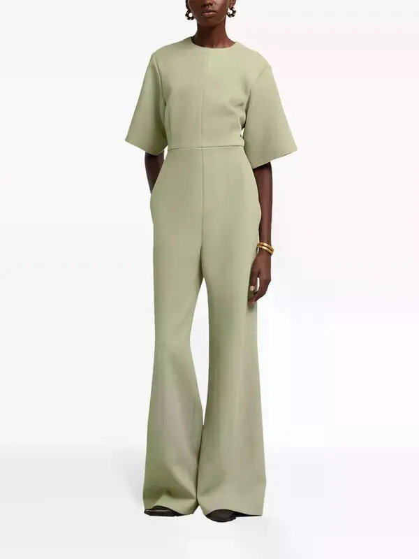AMI Paris Short-sleeve Wool Jumpsuit