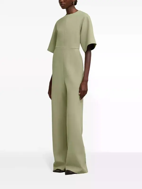 AMI Paris Short-sleeve Wool Jumpsuit