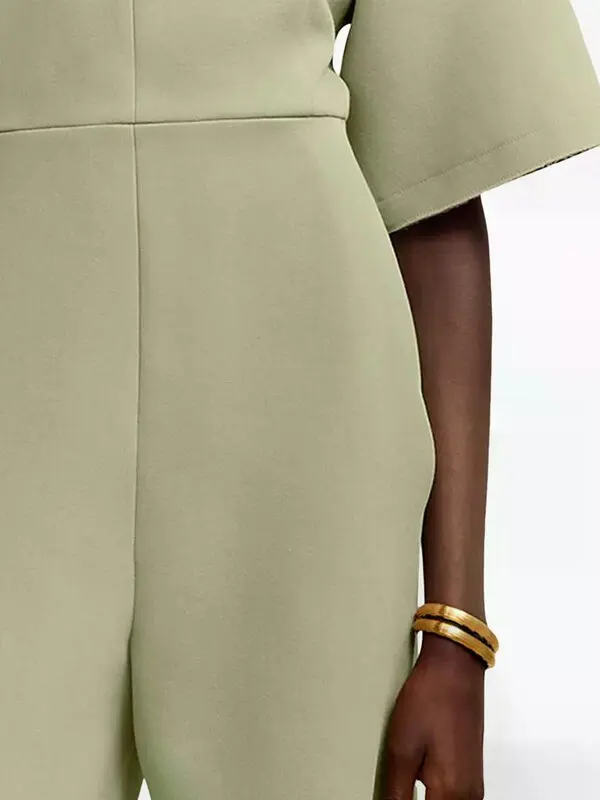 AMI Paris Short-sleeve Wool Jumpsuit