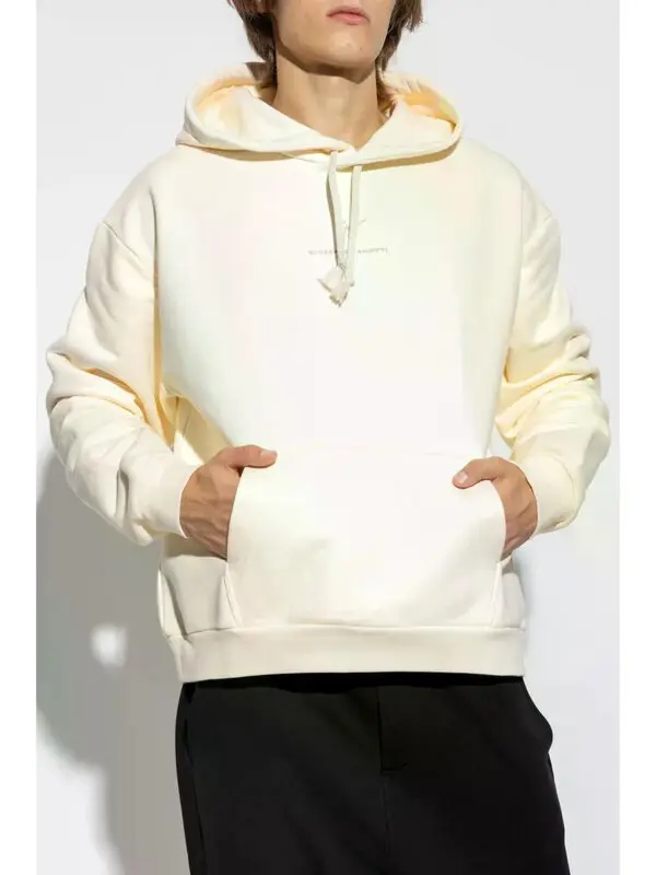 GIUSEPPE ZANOTTI Logo-embroidered Drawstring Hoodie
