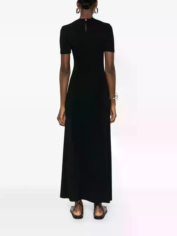 Rabanne Pleated Dress - Black