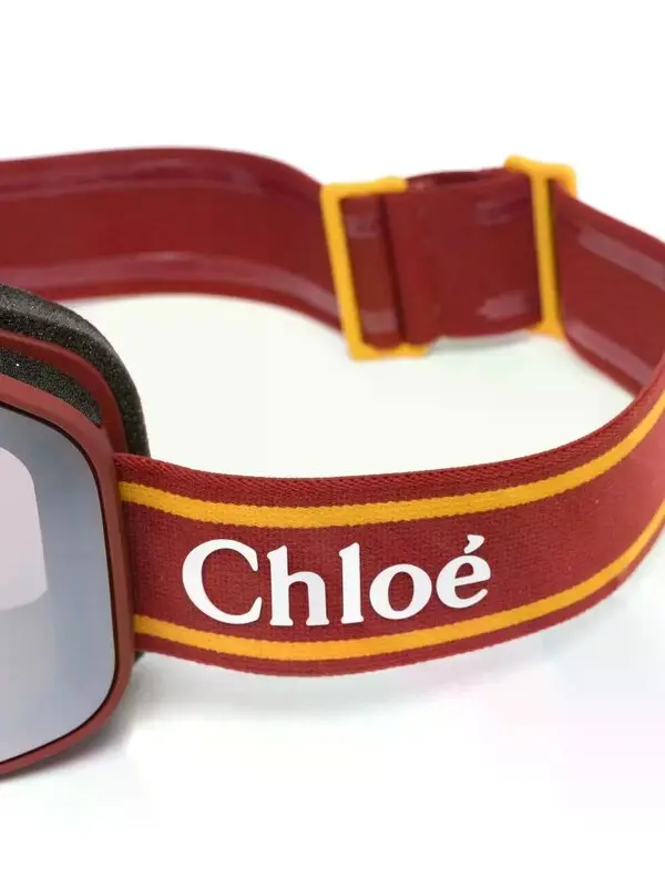 Chloé Goggle-style Sunglasses With Logo Print