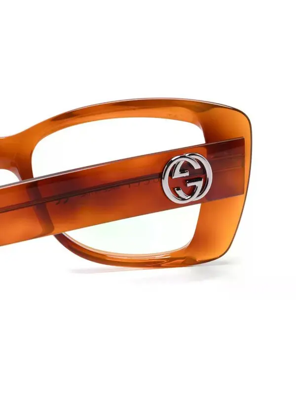 Gucci Interlocking G Plaque Butterfly Frame Glasses