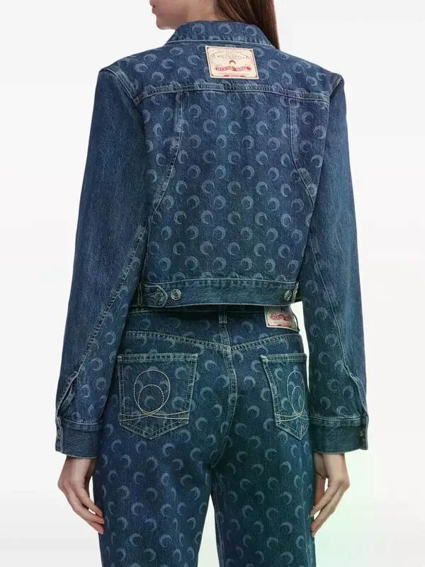 MARINE SERRE Deadstock Moonogram Denim Jacket