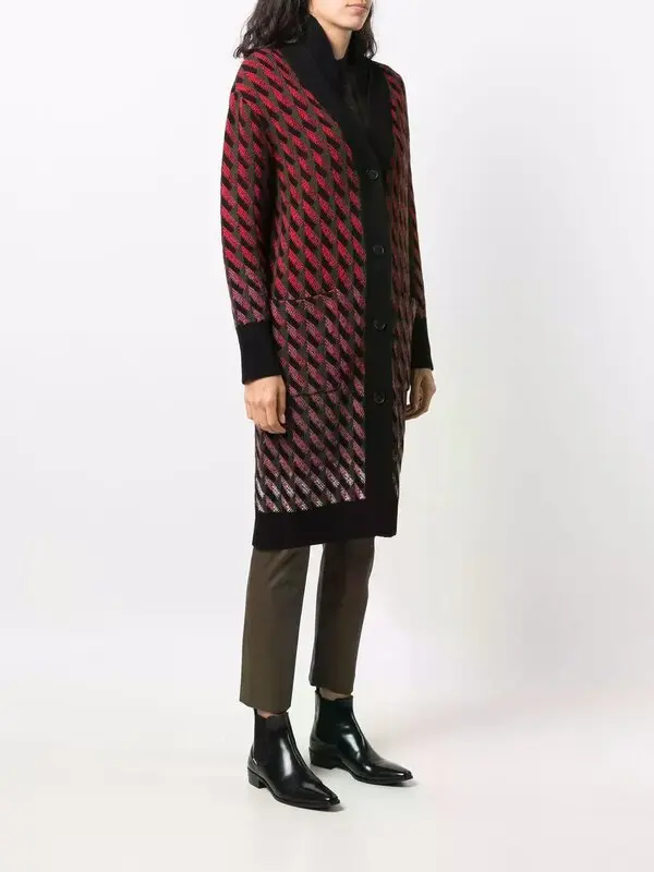 FERRAGAMO Intarsia-knit Cardigan Coat