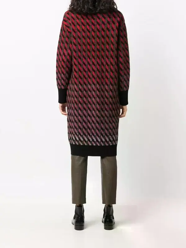 FERRAGAMO Intarsia-knit Cardigan Coat