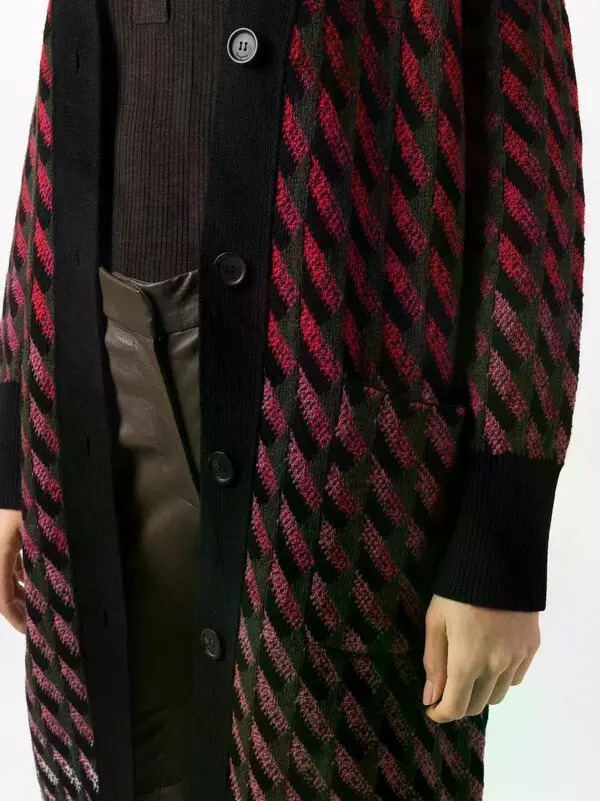 FERRAGAMO Intarsia-knit Cardigan Coat