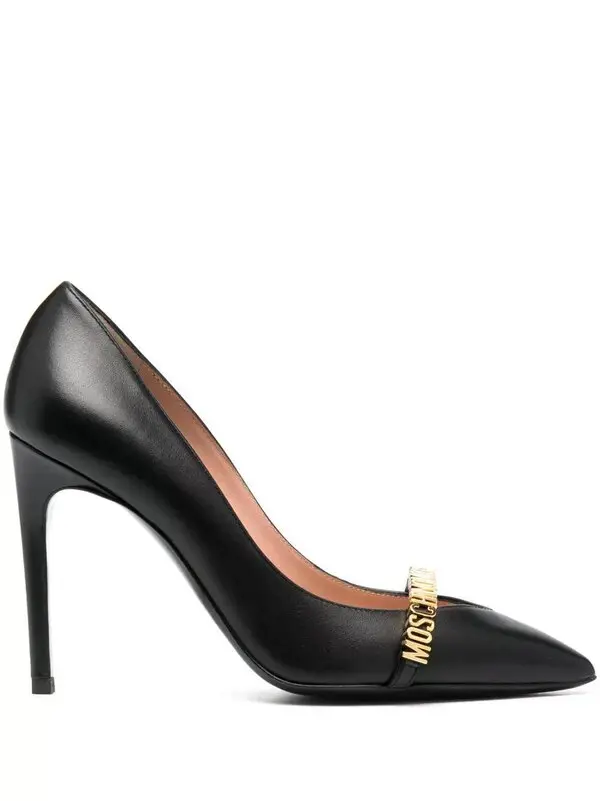 Moschino 100mm Logo-lettering Pumps