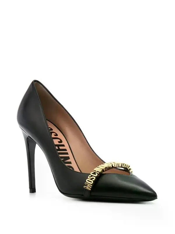 Moschino 100mm Logo-lettering Pumps