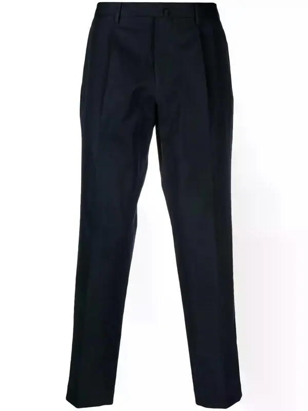 DELL'OGLIO Pleat-detail Cropped Chinos