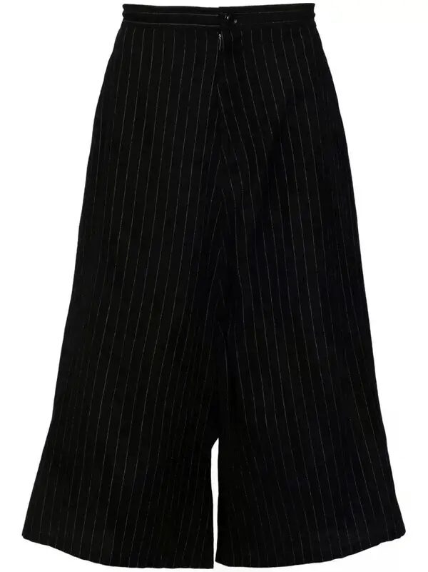 Y’s Pinstripe Cropped Trousers